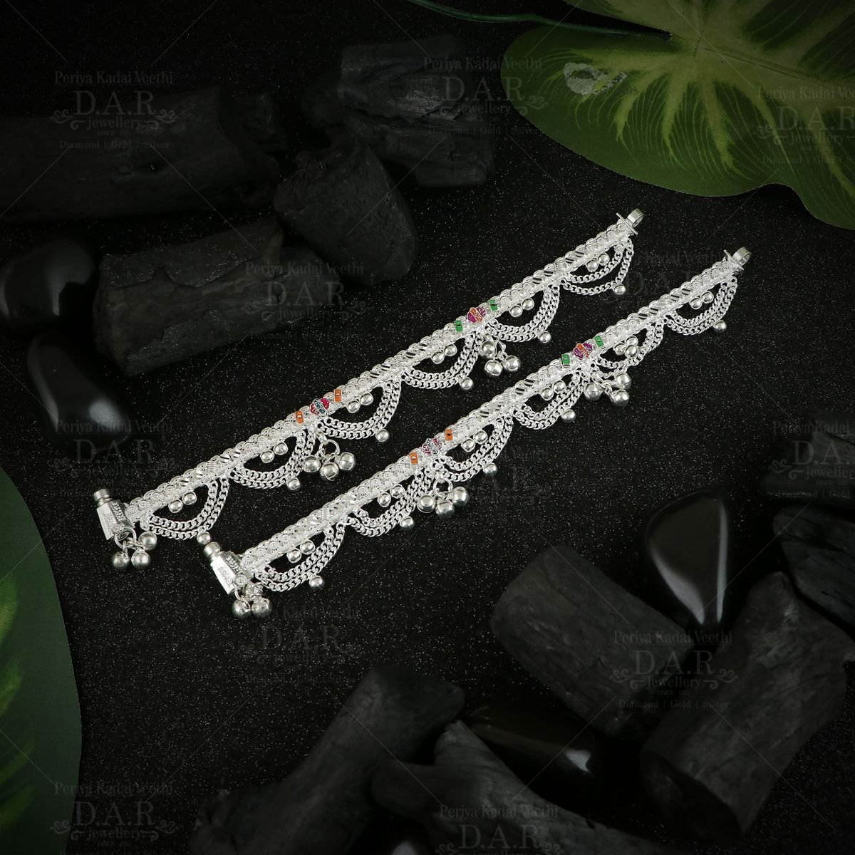 Trendy Womens Zalra Golusu Silver Anklet by Dar Jewellery www.darjewellery