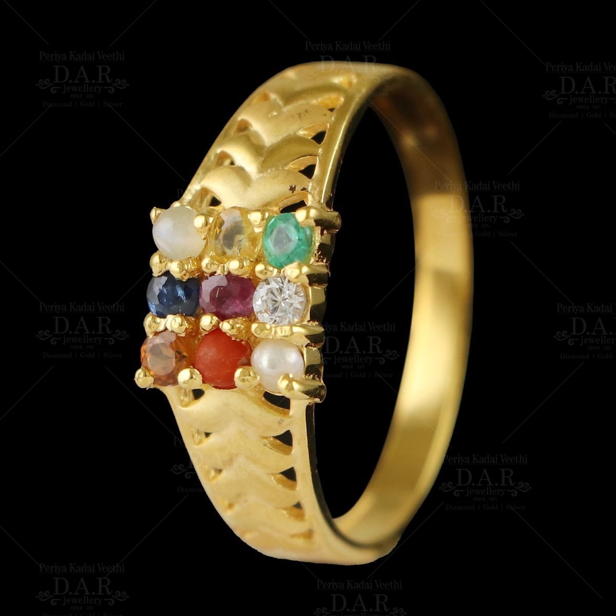 Buy Gent s Navaratna Ring Experience Celestial Beauty with DAR Jewellery www.darjewellery