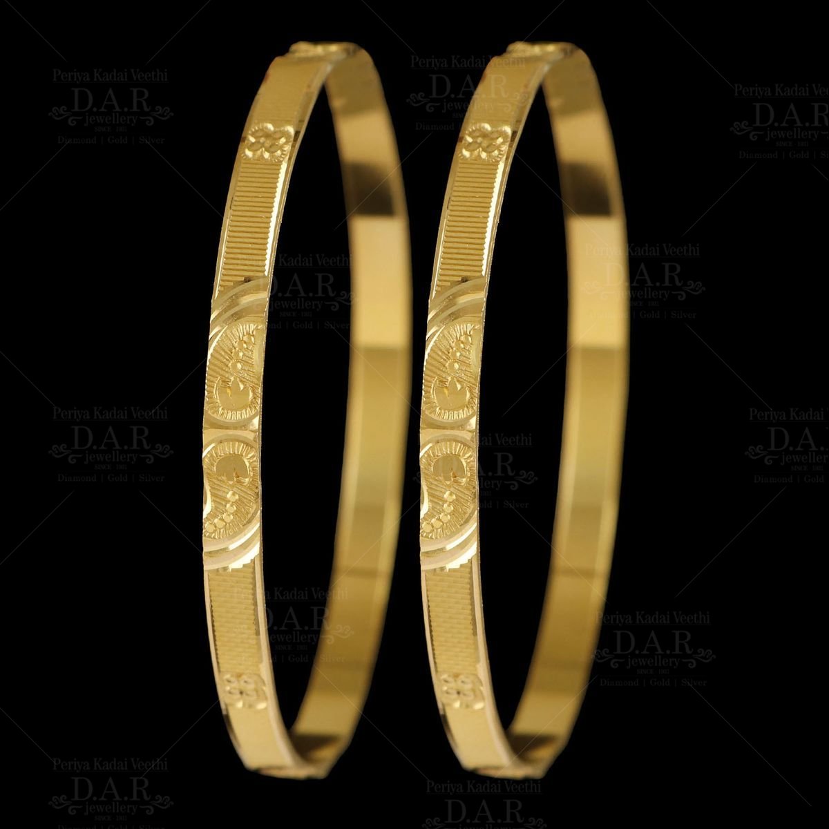 Buy Modern Machine Cutting Women s Bangles by DAR Jewellery www.darjewellery