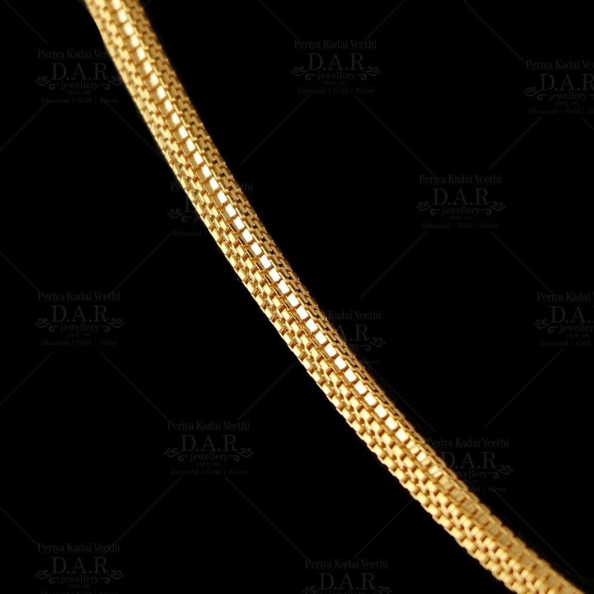 22 KT GOLD RUDRAKSHA MACHINE CHAIN