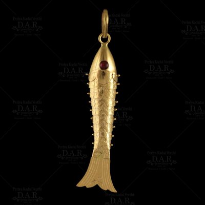 Gold fish locket price store